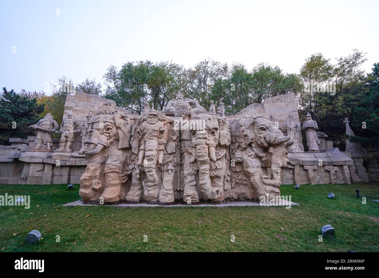 Beijing China, November 6, 2022: Sculpture of Kublai Khan Khan on ...