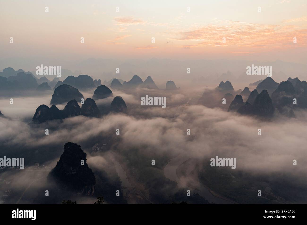 Guilin and xingping sunrise hi-res stock photography and images - Alamy