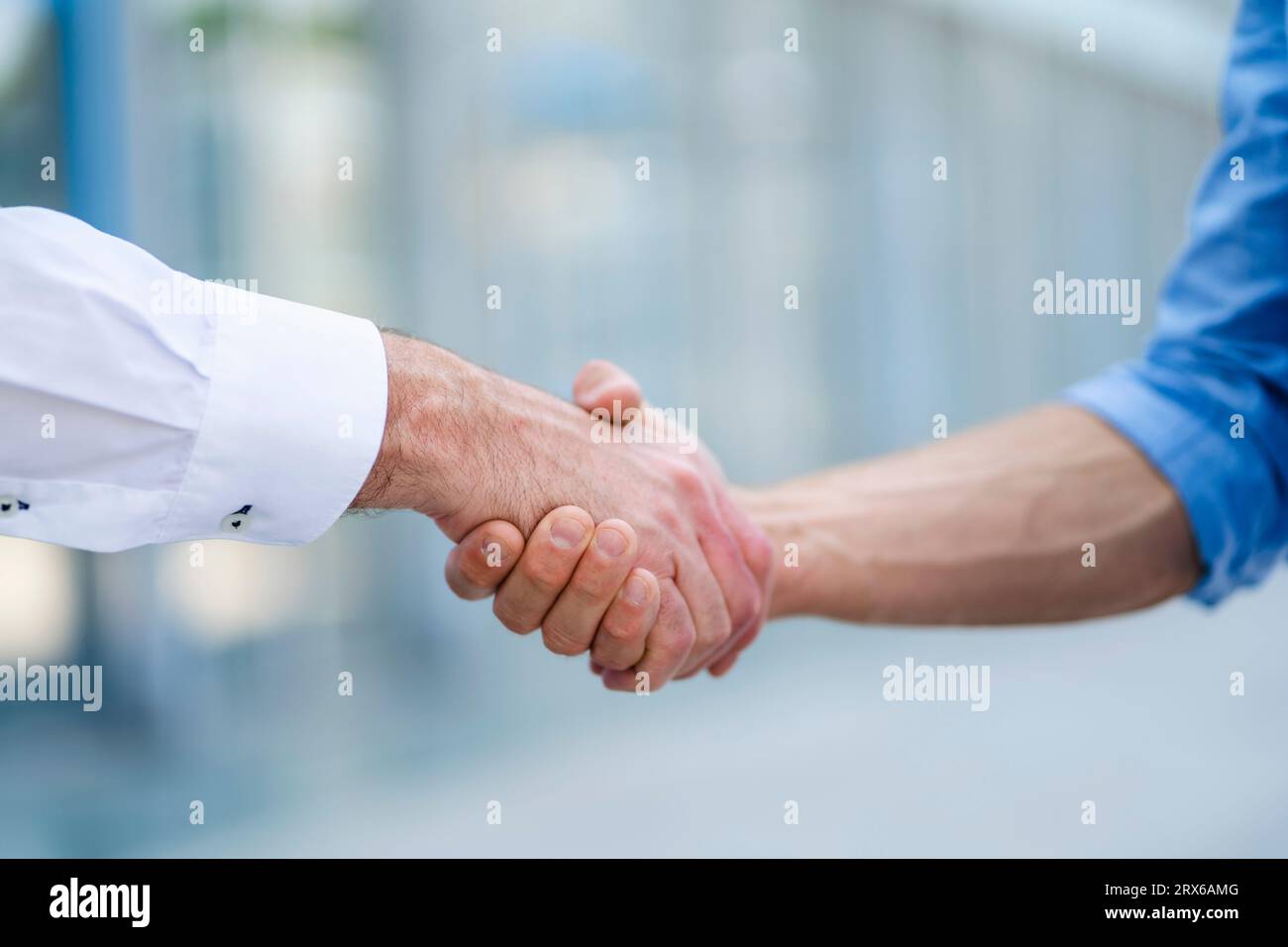 Business partners shaking hands after successful meeting Stock Photo ...