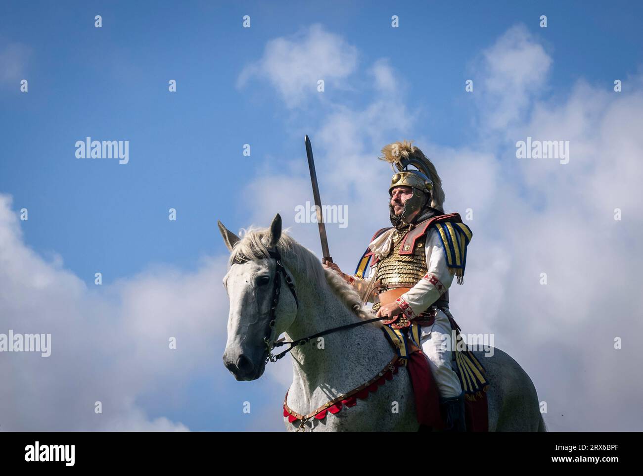 Simon Burrows from reenactment group Equistry during Malton Museum's ...