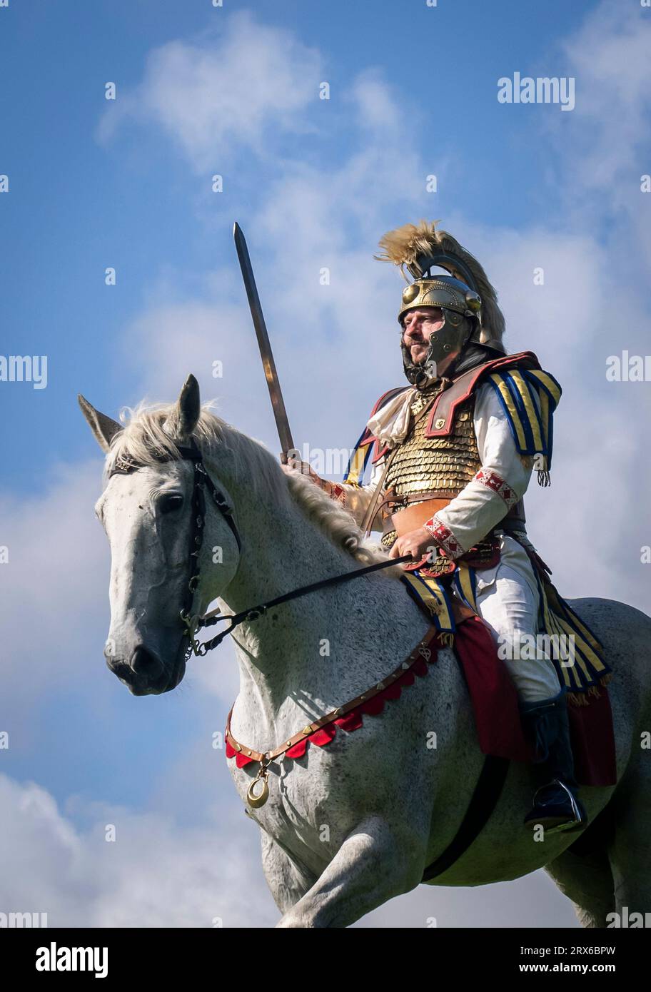 Simon Burrows from reenactment group Equistry during Malton Museum's ...