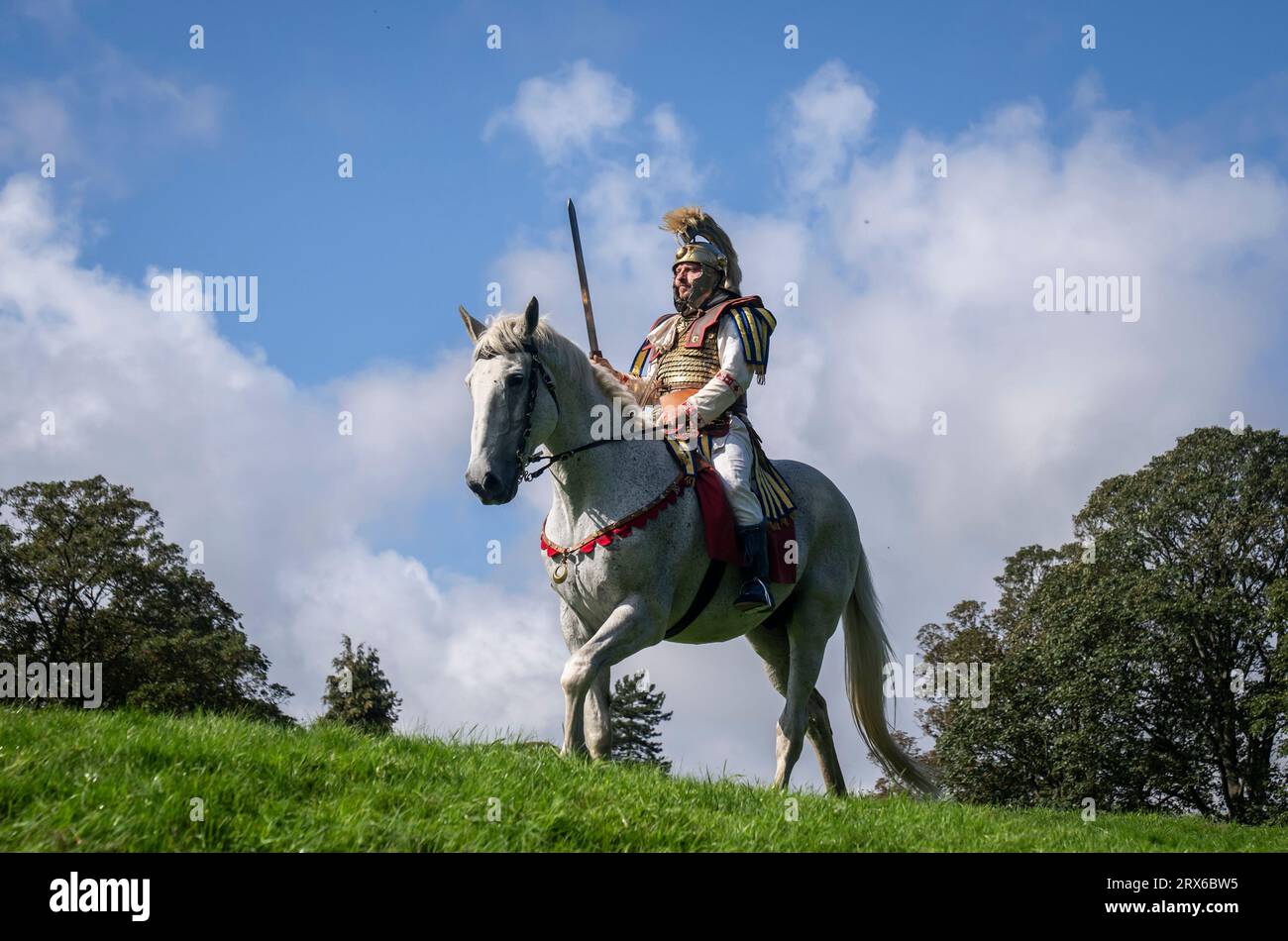 Simon Burrows from reenactment group Equistry during Malton Museum's ...