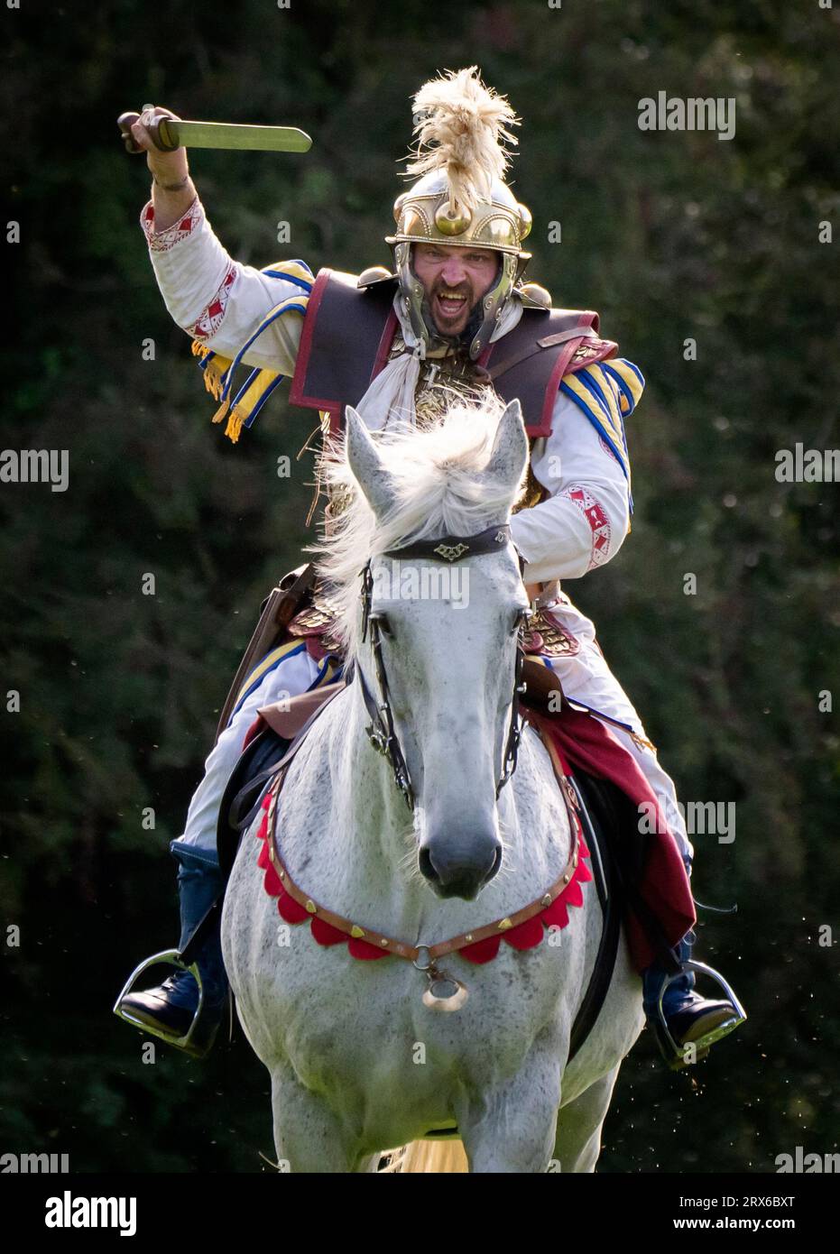 Simon Burrows from reenactment group Equistry during Malton Museum's ...