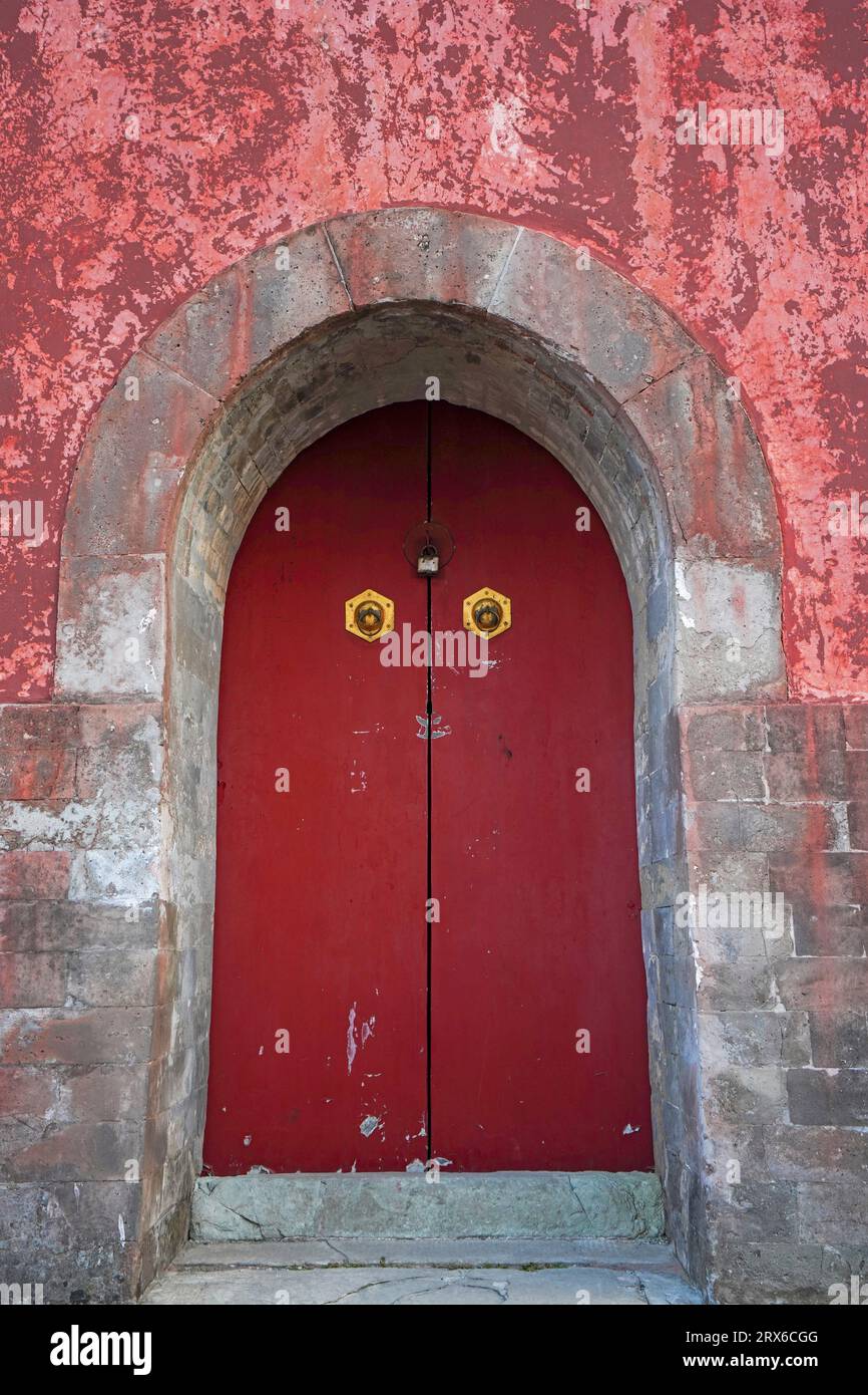 Doors on Tibetan style buildings in the Four Great Regions of Summer ...