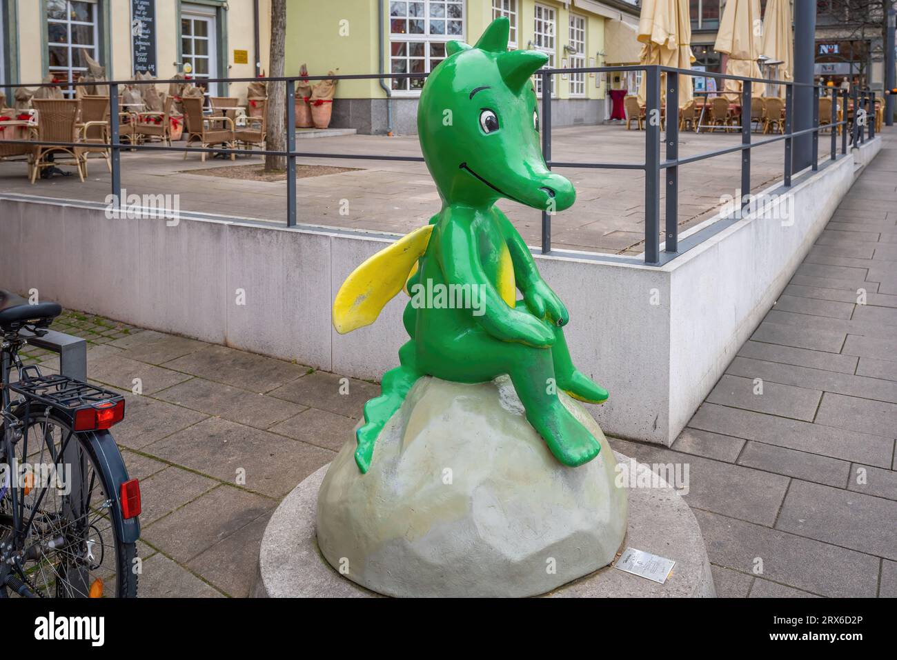 Tabaluga Dragon - KiKa Character Sculpture - Erfurt, Germany Stock ...