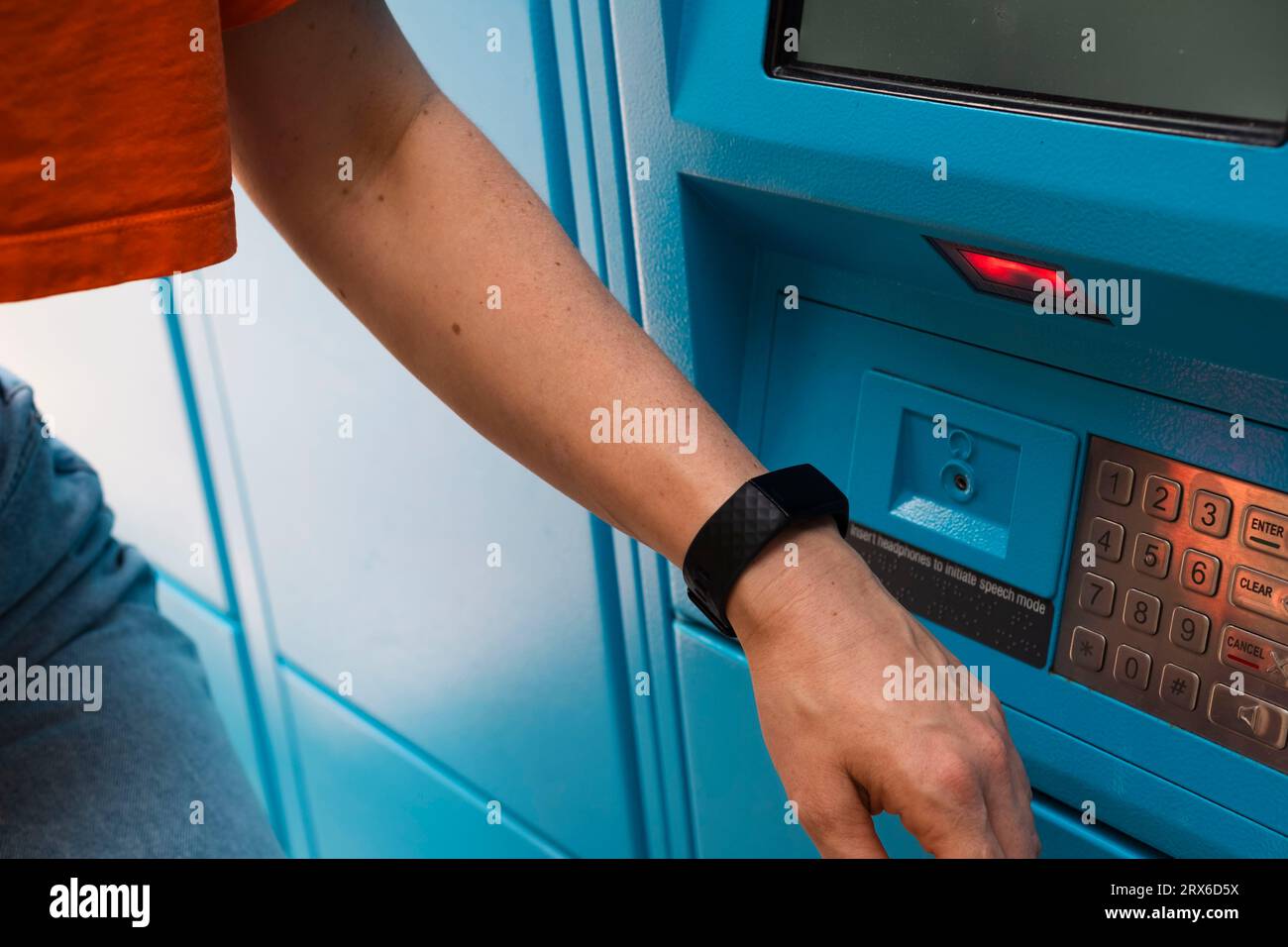 Hand scanning ticket hi-res stock photography and images - Alamy