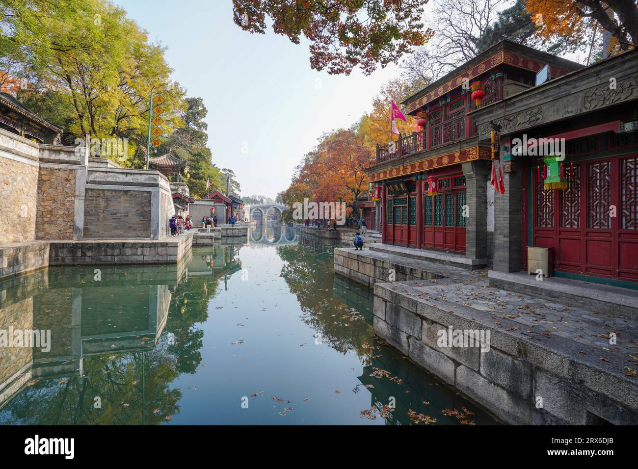 Beijing China, November 10, 2022: Scenery of Suzhou River in Summer ...