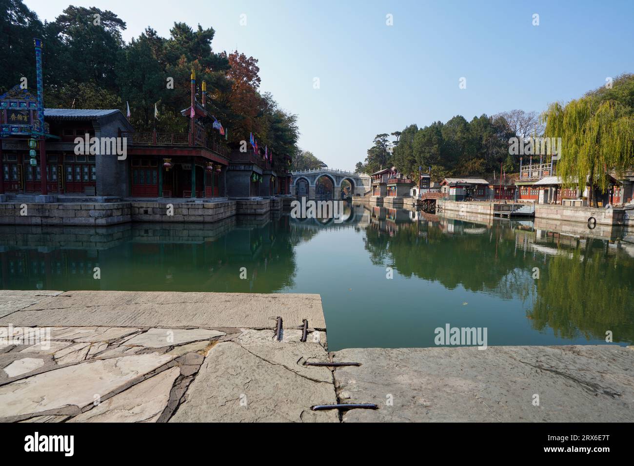 Beijing China, November 10, 2022: Scenery of Suzhou River in Summer ...