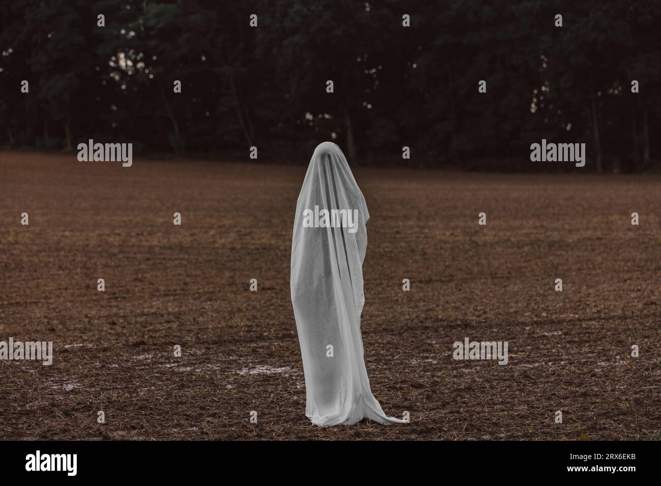 Ghost covered white sheet in hi-res stock photography and images - Alamy