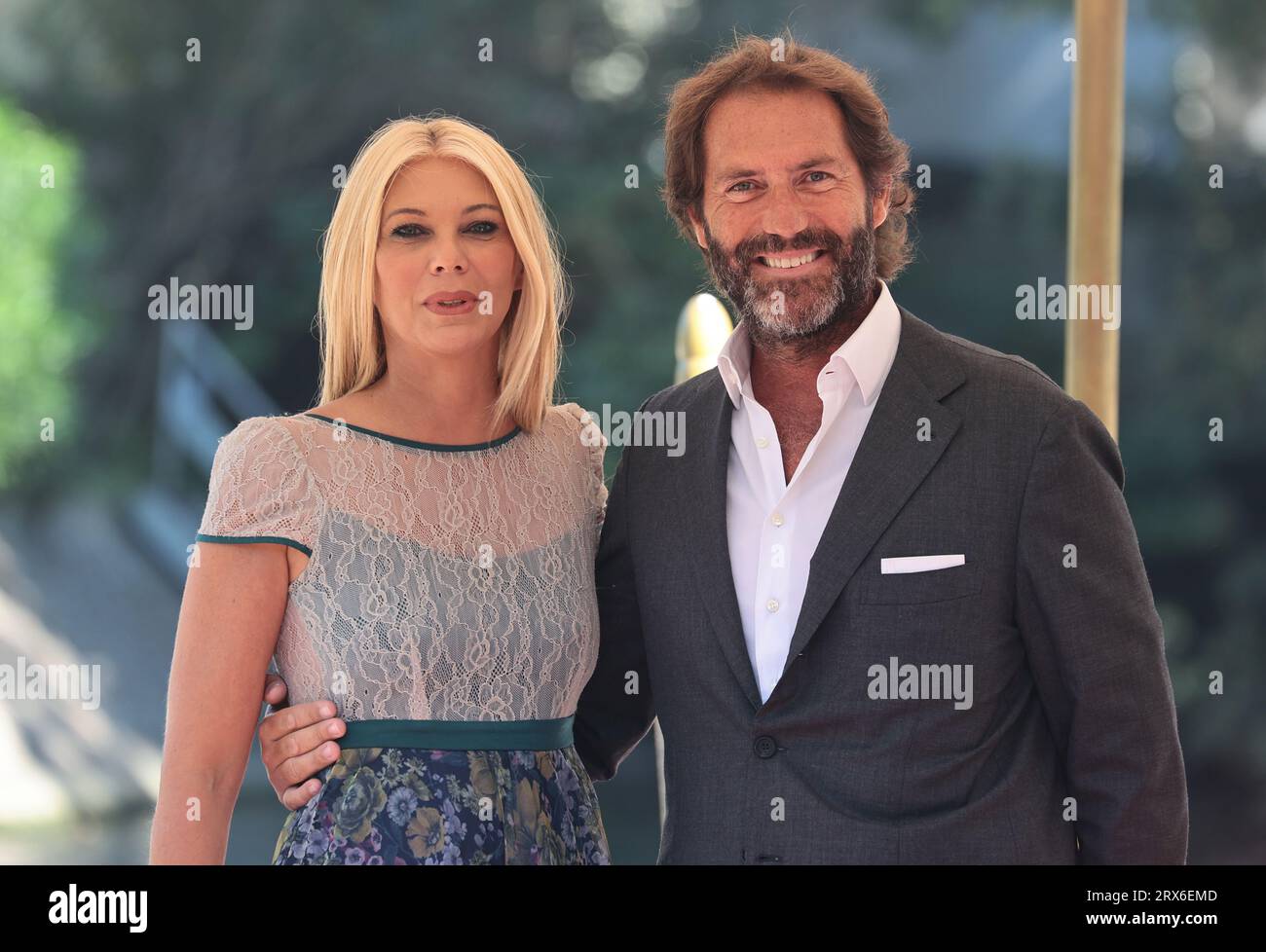 VENICE, ITALY - SEPTEMBER 05: Eleonora Daniele and Giulio Tassoni ...