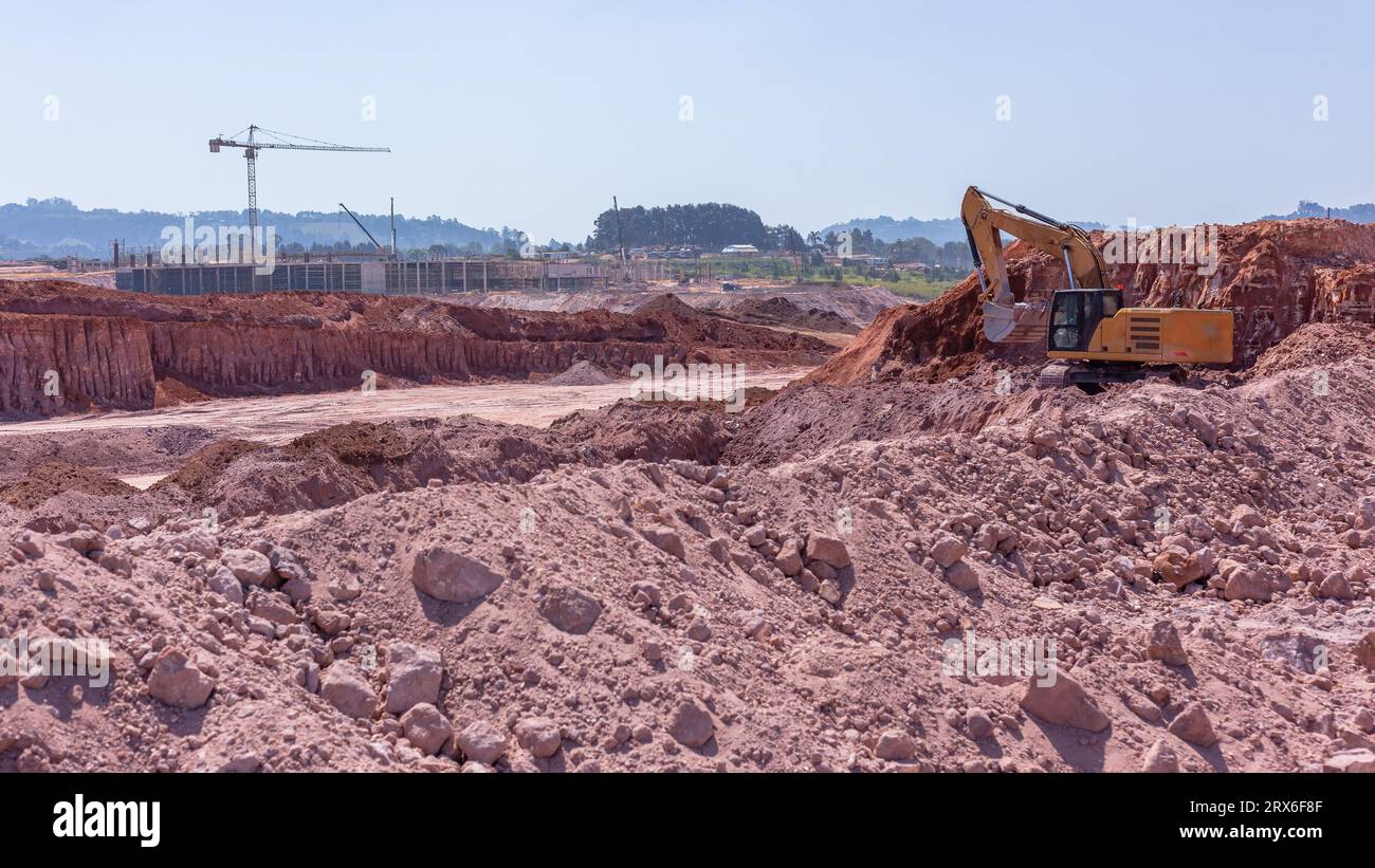 Construction New buildings Roads Earthworks Civil Engineering moving ...