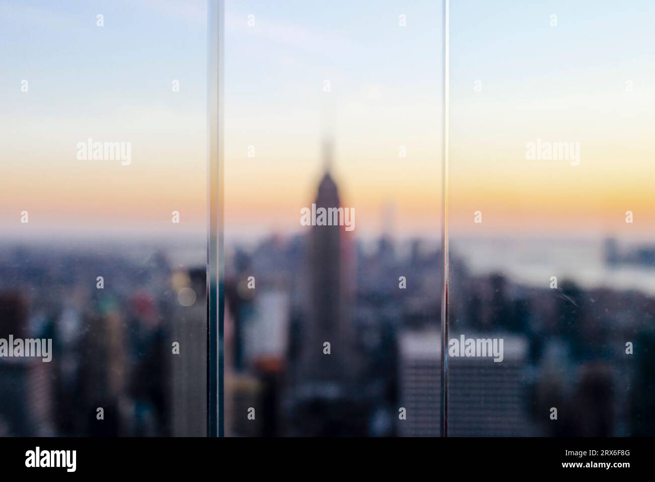 USA, New York State, New York City, Midtown Manhattan seen through ...