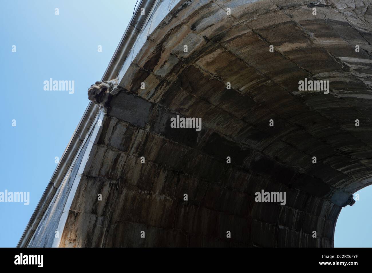Arch Structure of Three Arch Stone Bridge in Suzhou Street, Summer ...