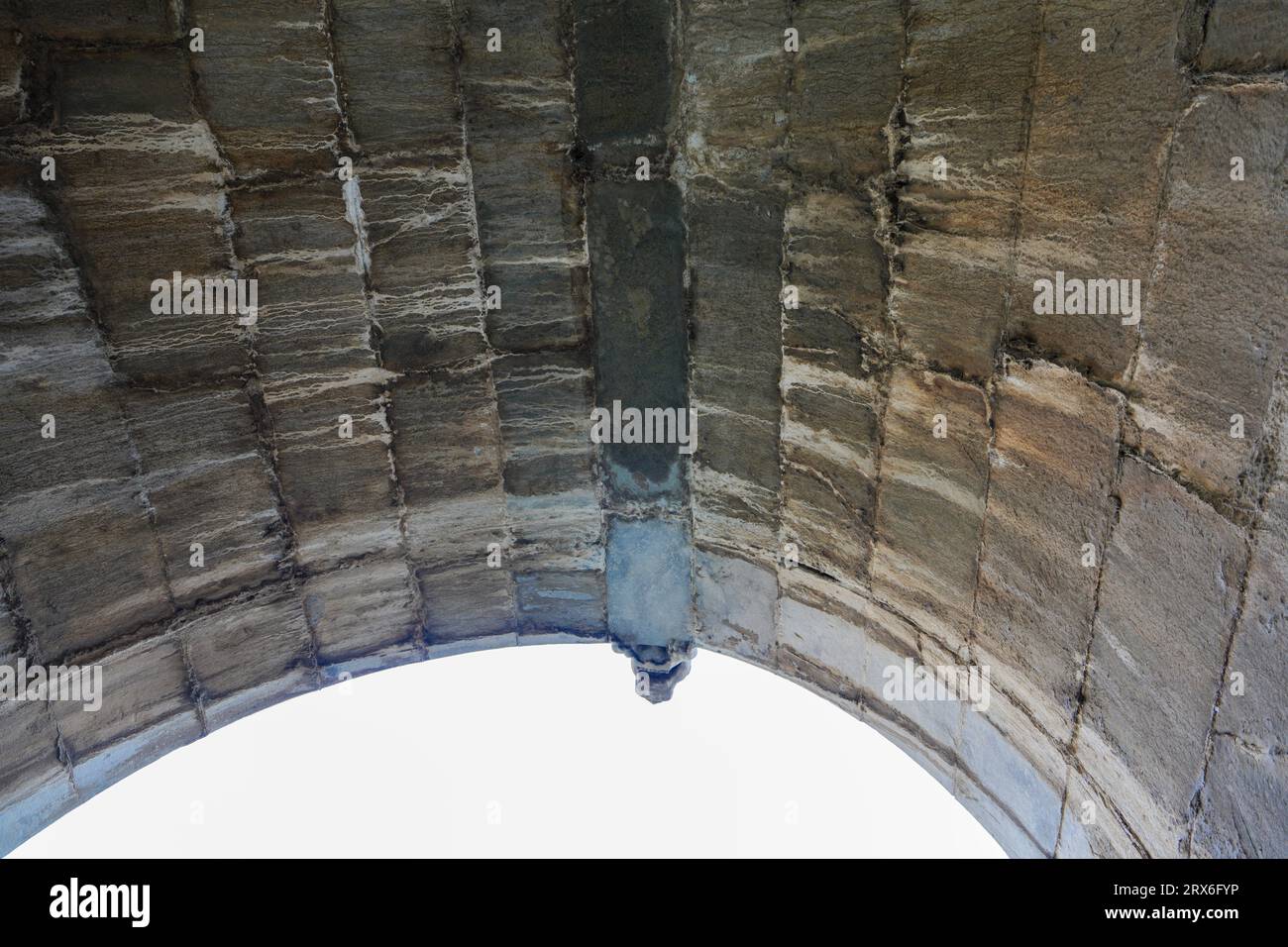 Arch Structure of Three Arch Stone Bridge in Suzhou Street, Summer ...