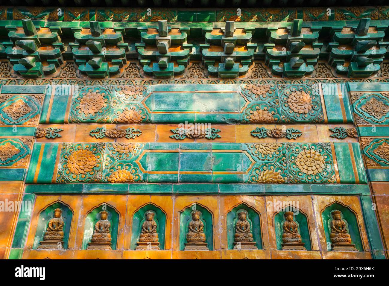 Beijing China, November 10, 2022: Wisdom-Sea Temple exterior wall, The ...