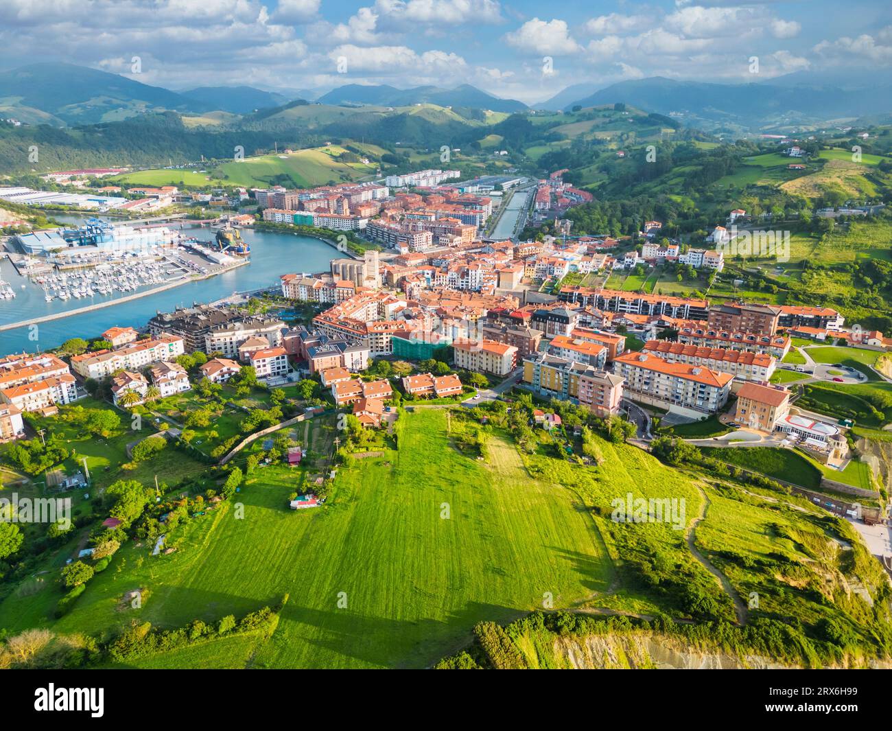 Aerial view zumaia basque country hi-res stock photography and images ...
