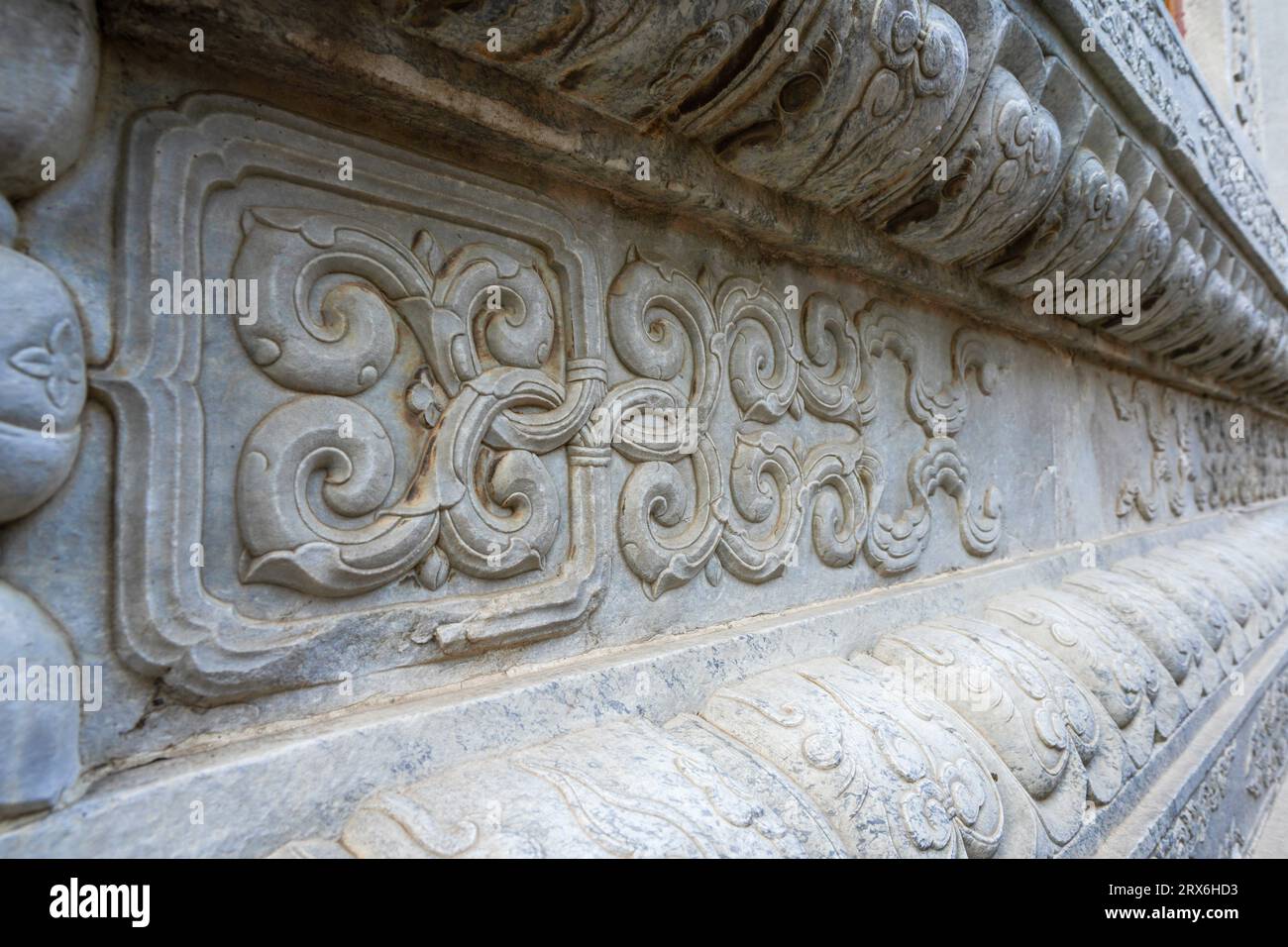 Beijing China, November 10, 2022: Sumeru throne in the wall of the ...