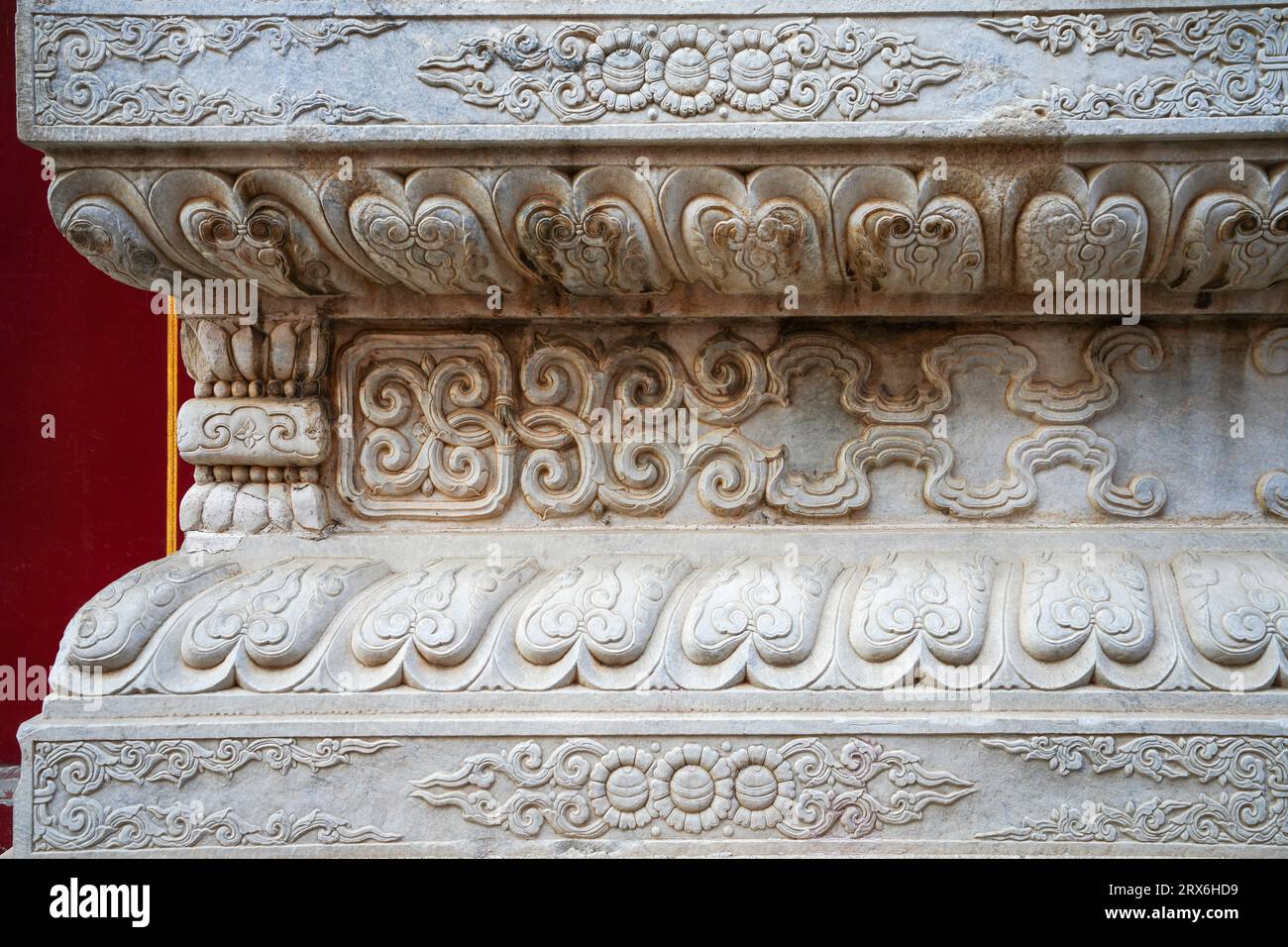 Beijing China, November 10, 2022: Sumeru throne in the wall of the ...