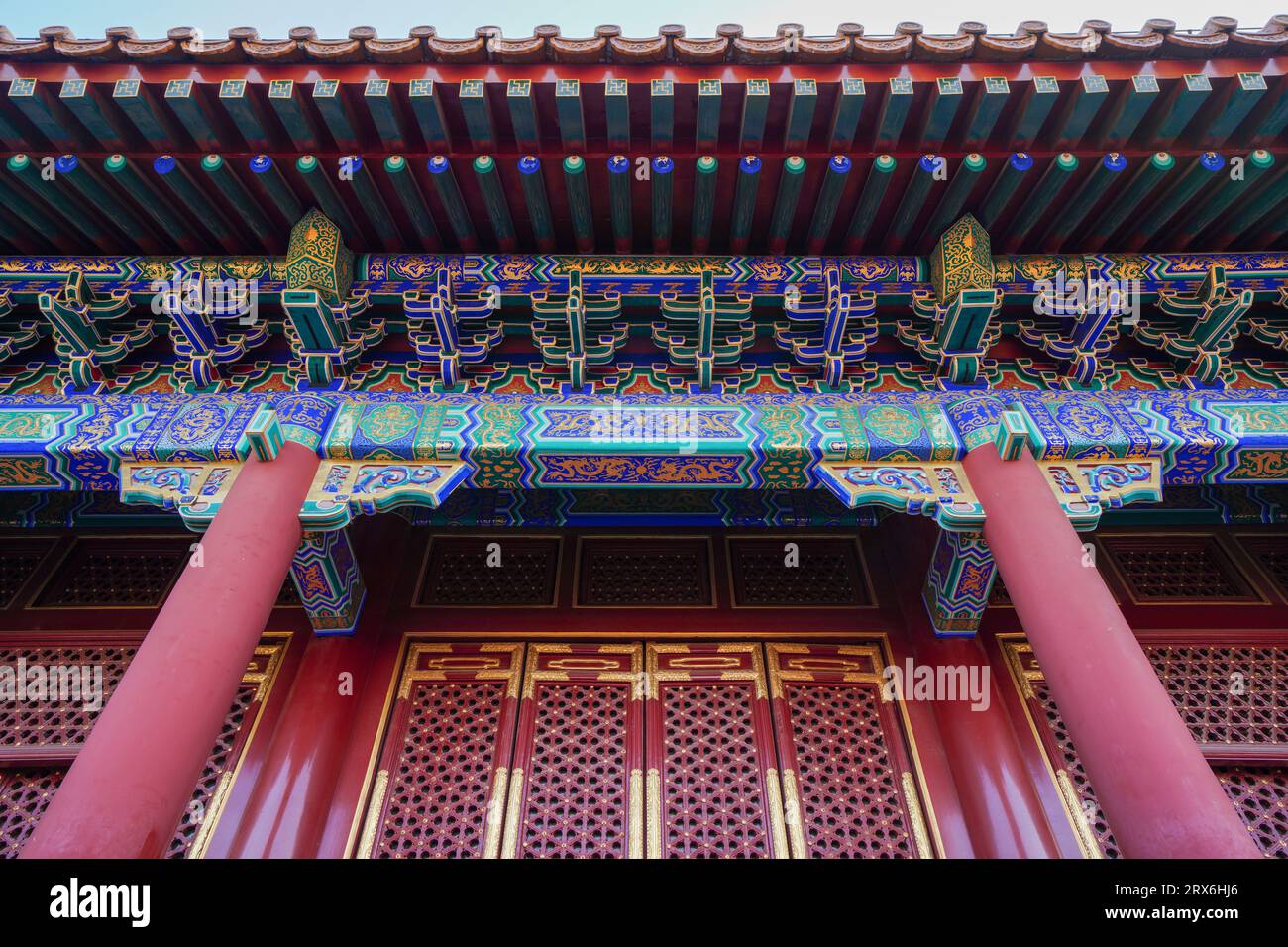 Painted Ancient Buildings in Summer Palace Stock Photo - Alamy