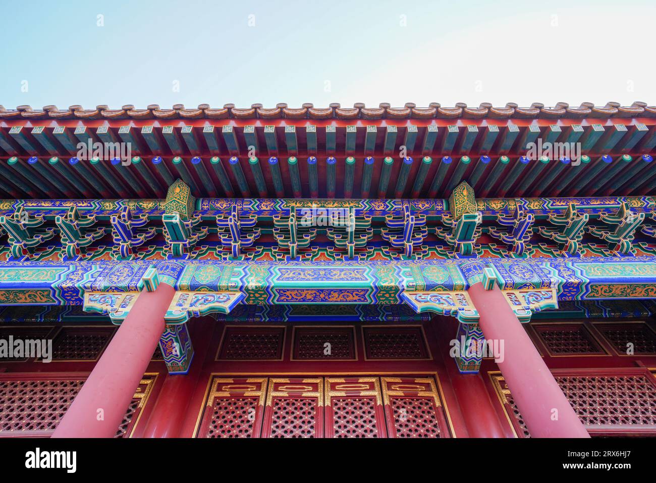 Painted Ancient Buildings in Summer Palace Stock Photo - Alamy