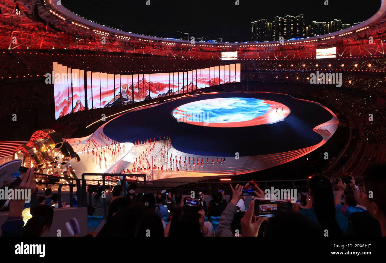 An opening ceremony of the Hangzhou Asian Games is held in Hangzhou ...