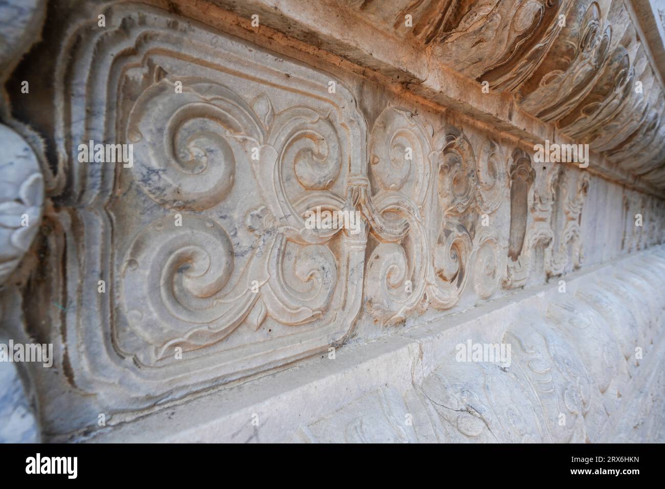 Beijing China, November 10, 2022: Sumeru throne in the wall of the ...