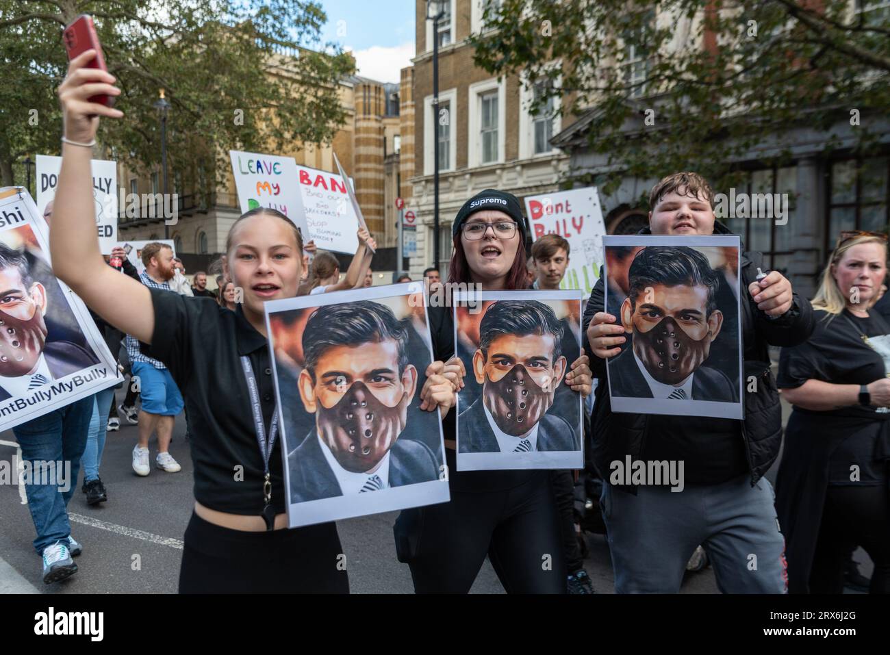 Whitehall, Westminster, London, UK. 23rd Sep, 2023. A protest is taking ...