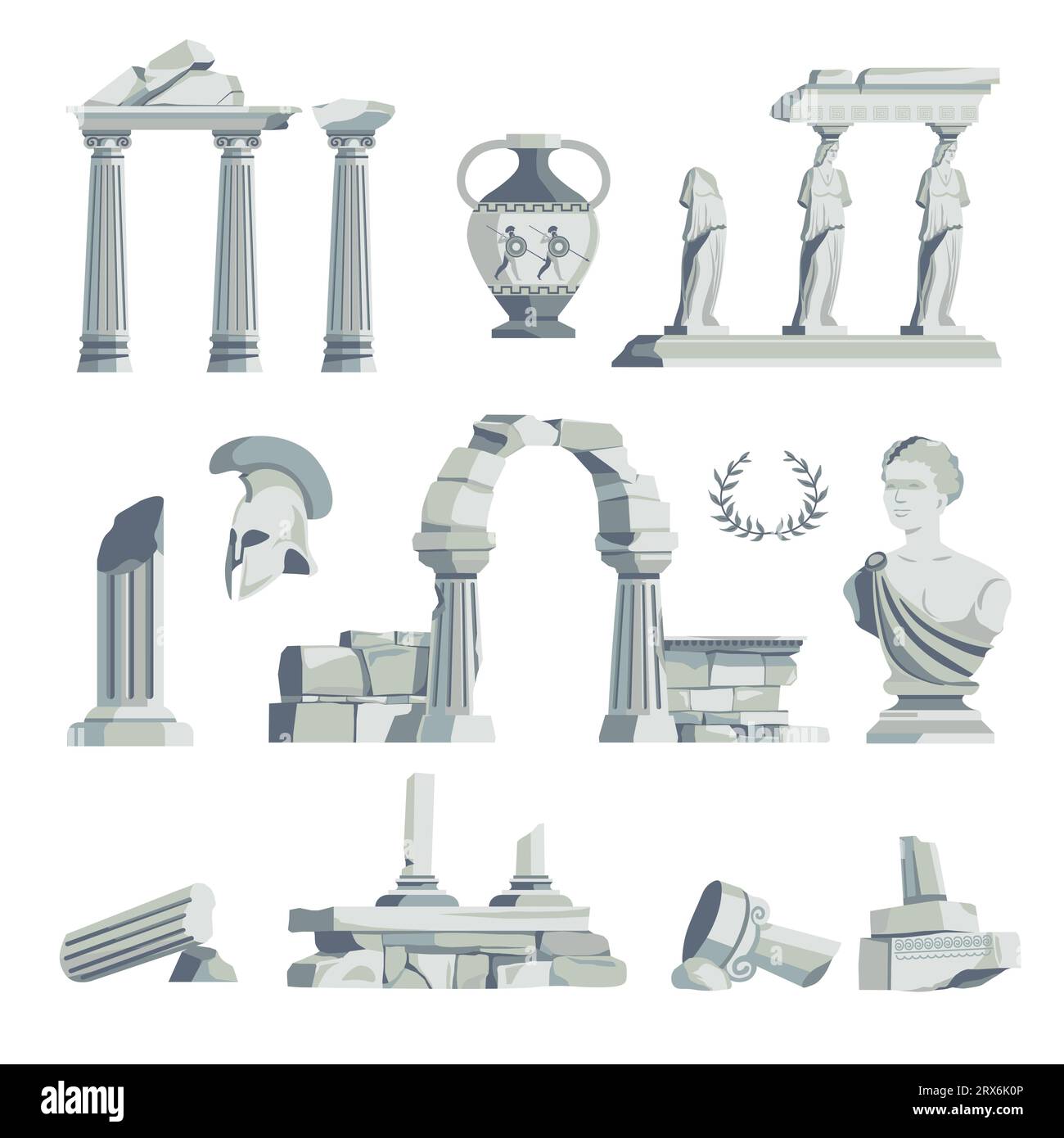 Ionic order of greek architecture Cut Out Stock Images & Pictures - Alamy