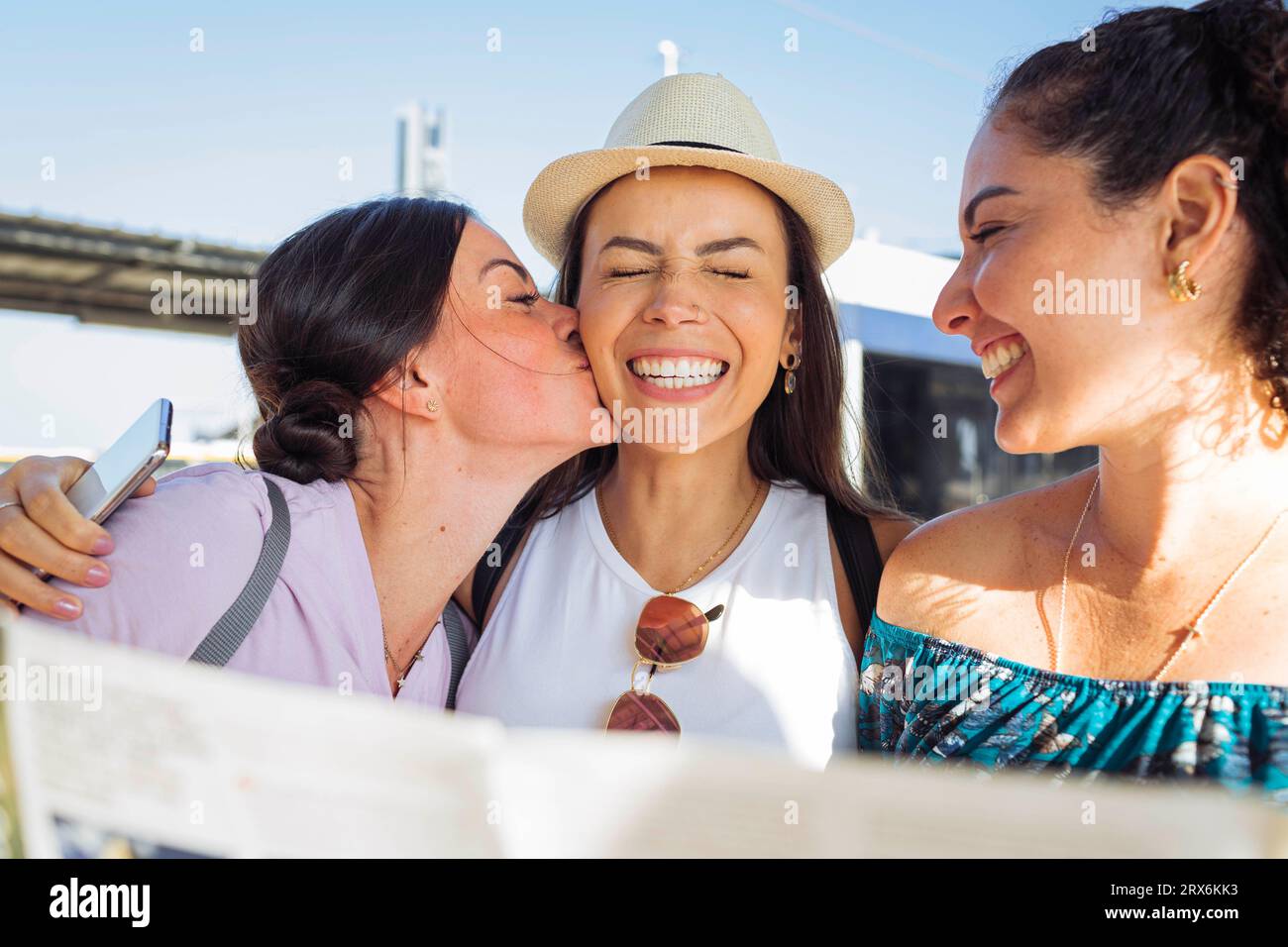 Kissing face with smiling eyes hi-res stock photography and images - Alamy