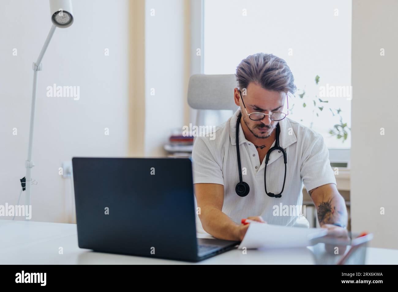 Reviewing for test hi-res stock photography and images - Alamy