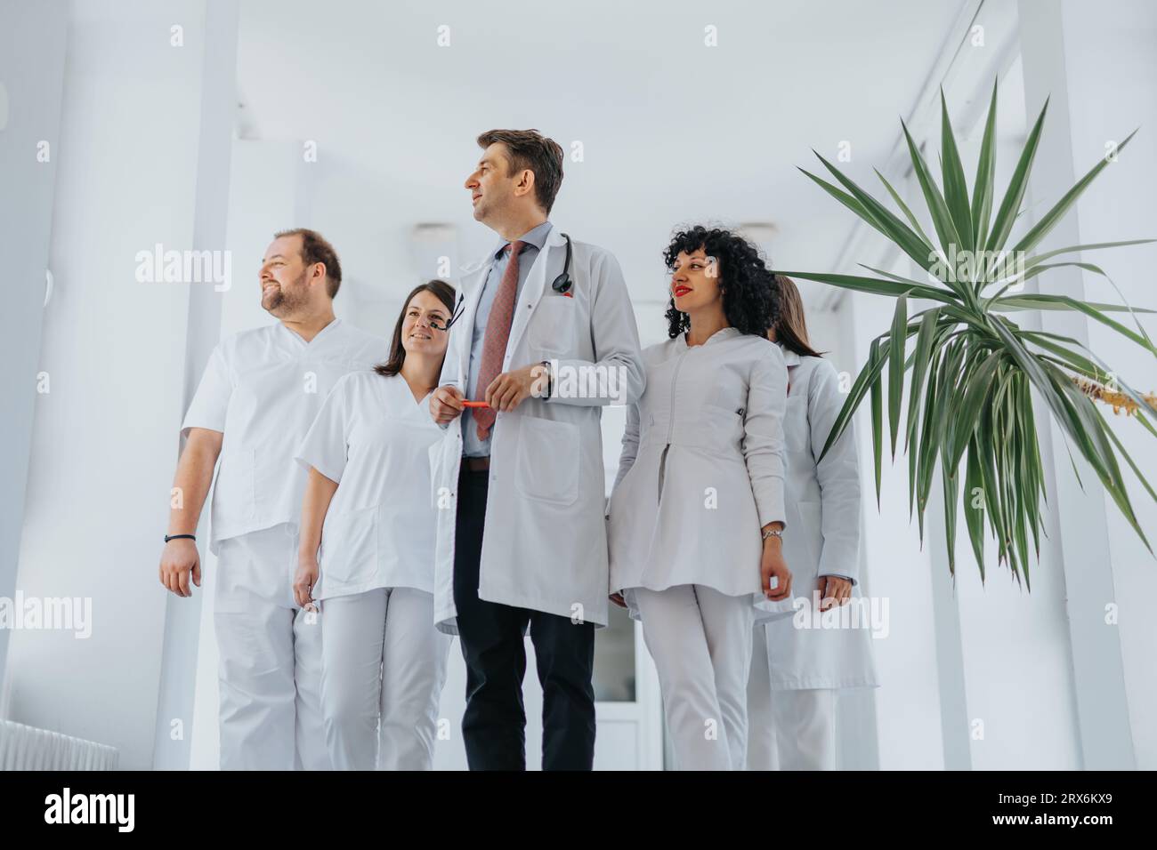 Walking out of doctors woman hi-res stock photography and images - Alamy