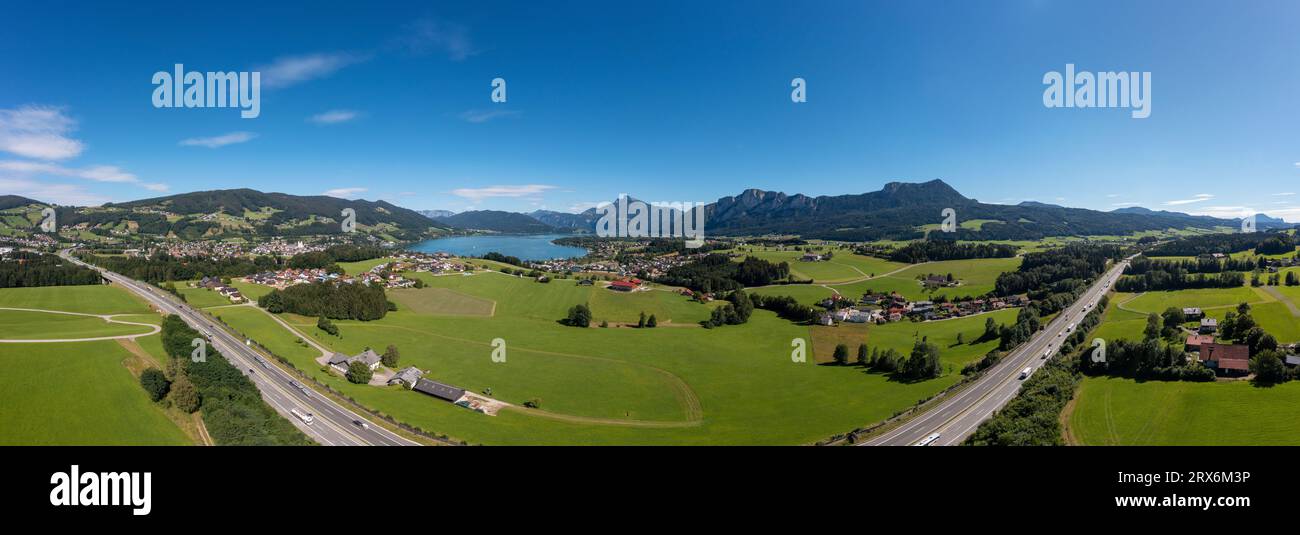 Aerial highway in upper austria hi-res stock photography and images - Alamy