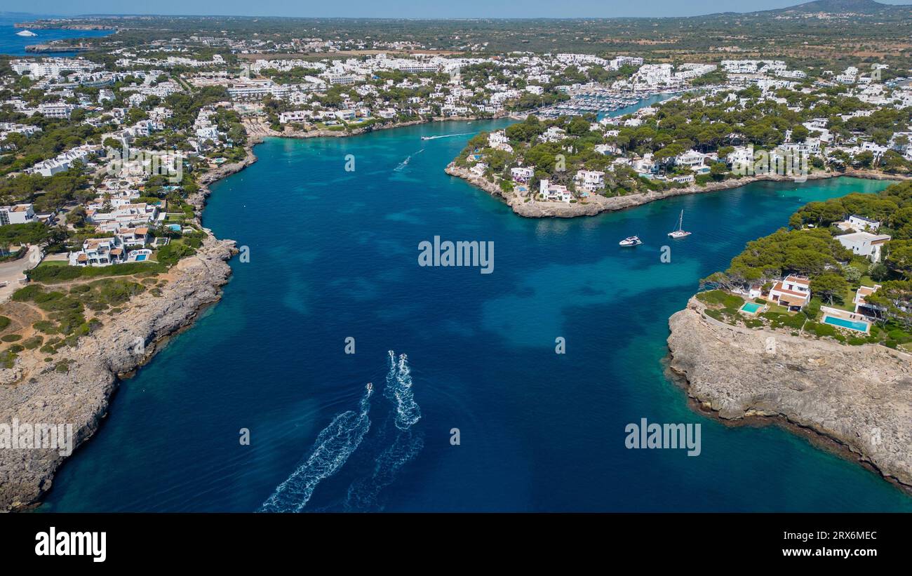 Picture dated June 2023 shows the holiday resort of Cala d'Or in ...