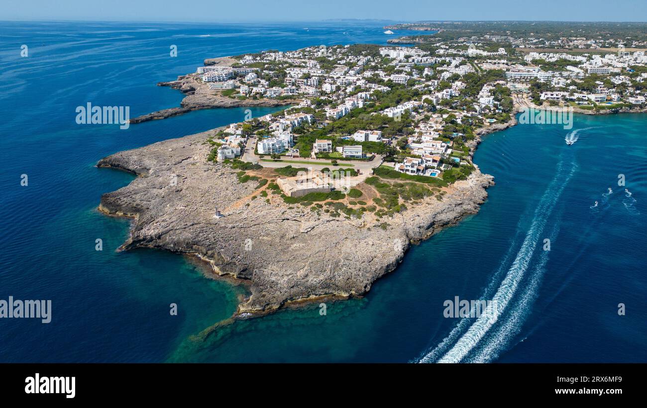 Picture dated June 2023 shows the holiday resort of Cala d'Or in ...