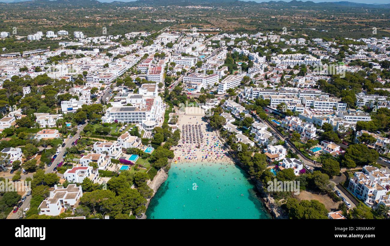 Picture dated June 2023 shows the holiday resort of Cala d'Or in ...