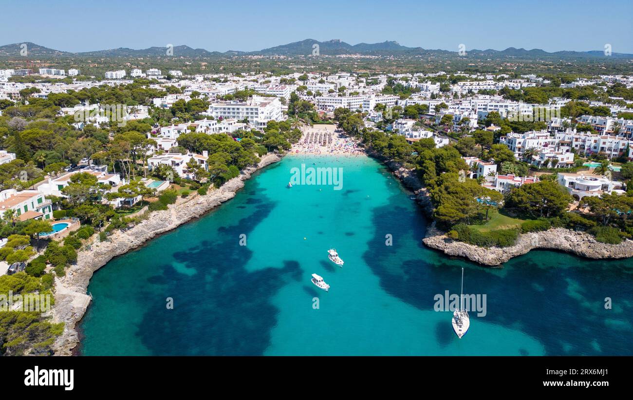 Picture dated June 2023 shows the holiday resort of Cala d'Or in ...