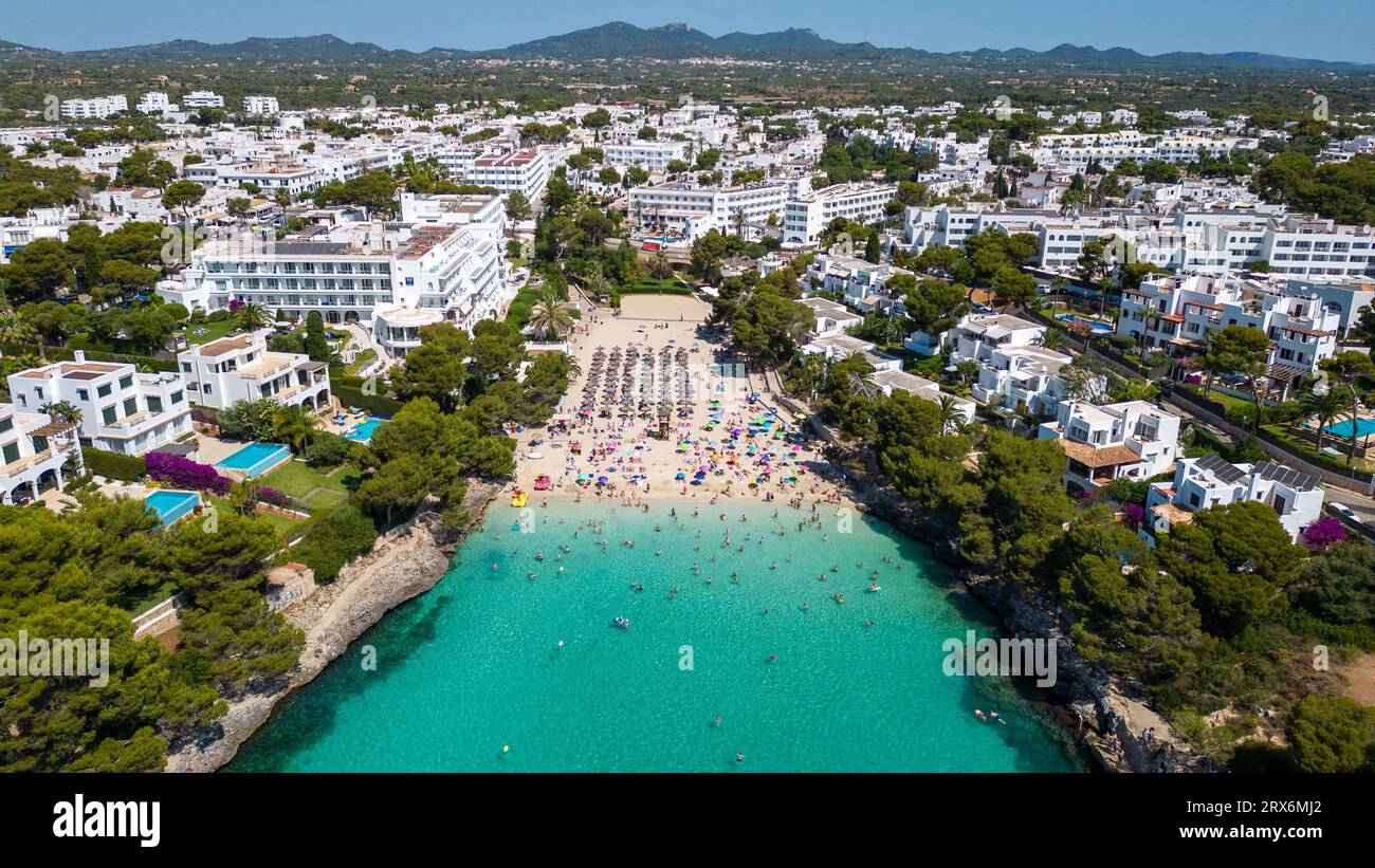 Picture dated June 2023 shows the holiday resort of Cala d'Or in ...