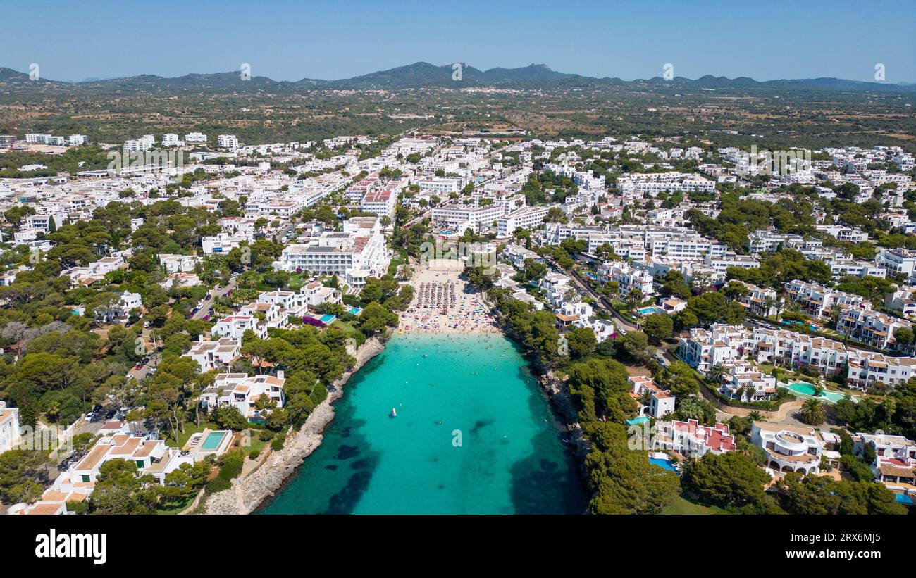 Picture dated June 2023 shows the holiday resort of Cala d'Or in ...