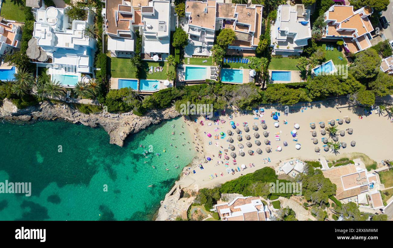 Picture dated June 2023 shows the holiday resort of Cala d'Or in ...