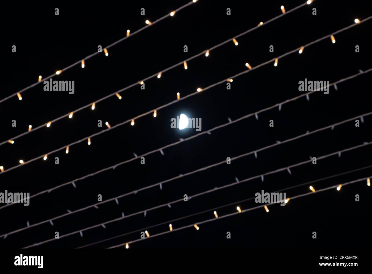 Moon christmas lights hi-res stock photography and images - Alamy