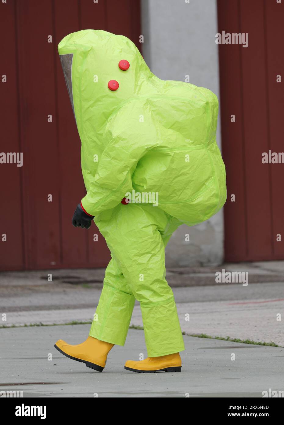 yellow protective suits for protection against bacterial and toxic ...