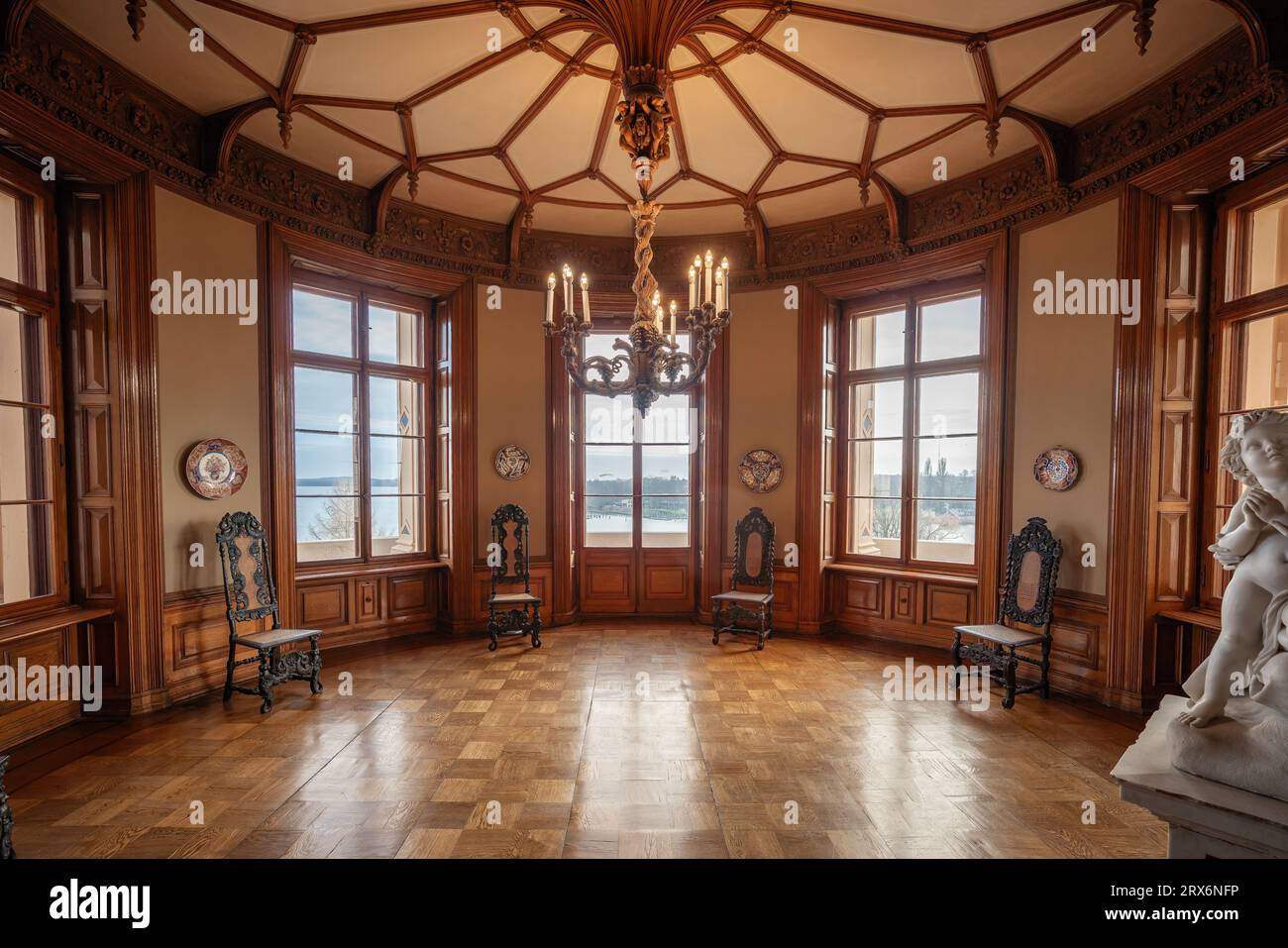 Smoking Room at Schwerin Castle Interior - Schwerin, Germany Stock ...