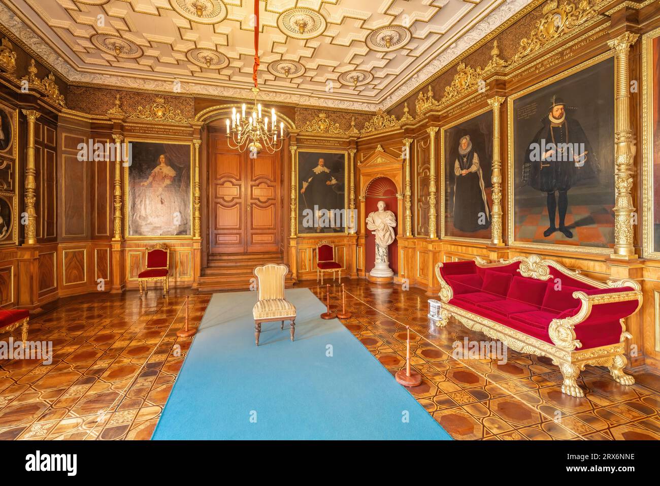 Ancestral Portrait Gallery at Schwerin Castle Interior - Schwerin ...