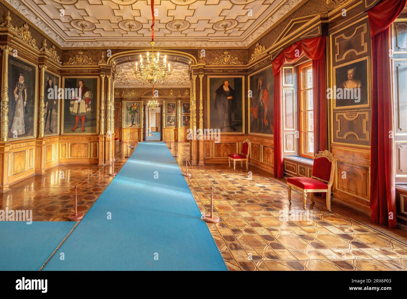 Ancestral Portrait Gallery at Schwerin Castle Interior - Schwerin ...