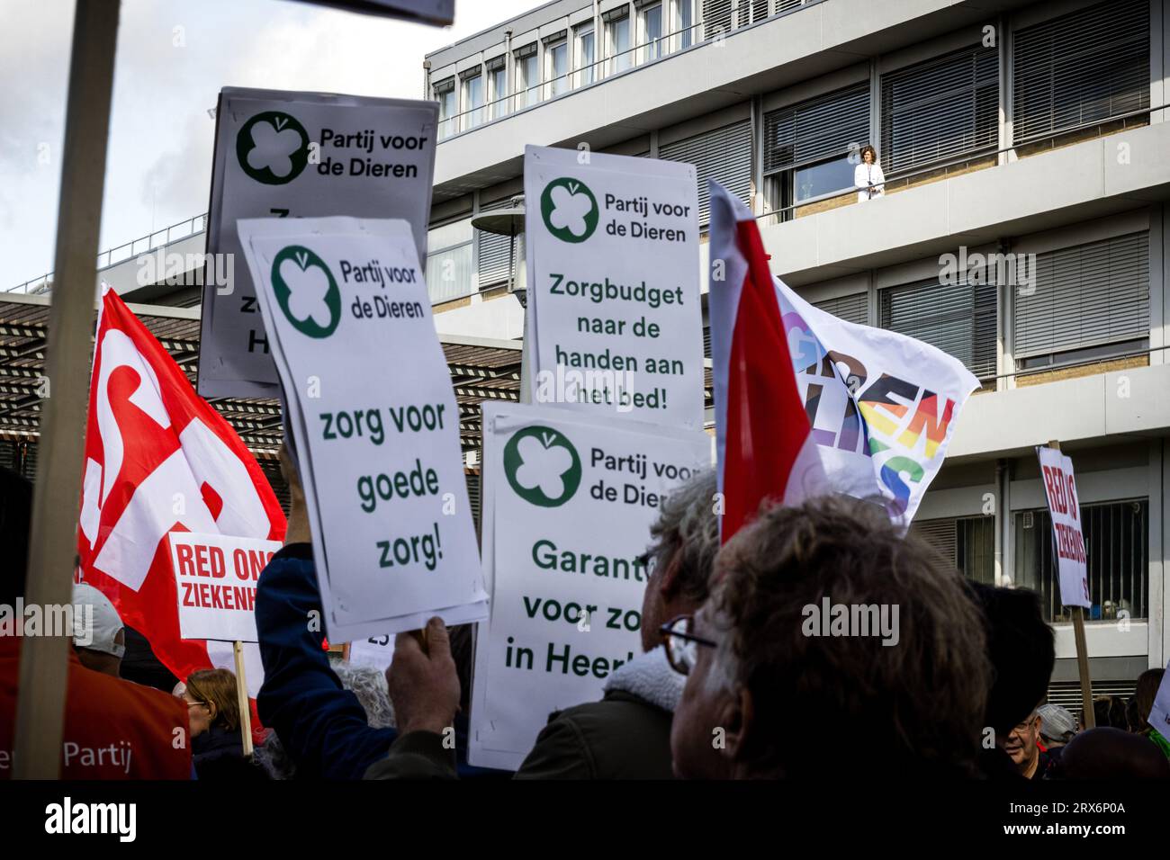 Crowd social issues building exterior architecture hi-res stock ...