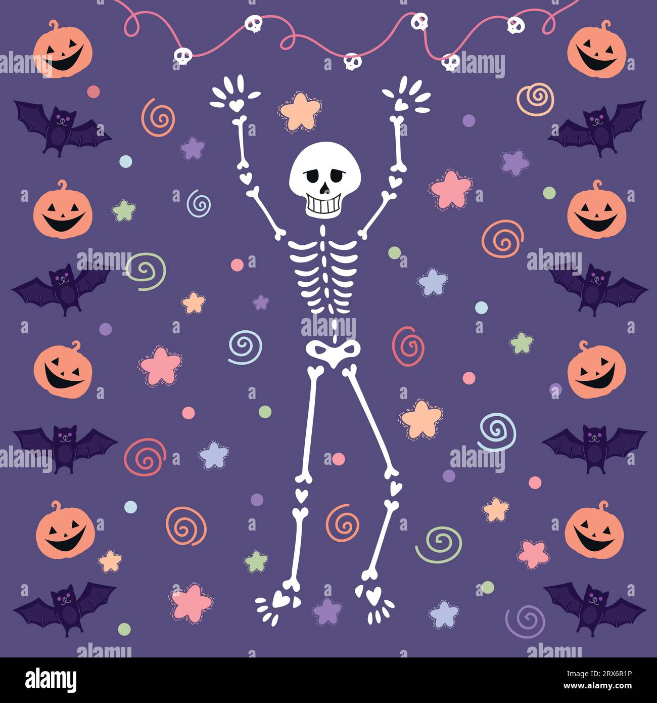 Bat skeleton illustration hi-res stock photography and images - Alamy