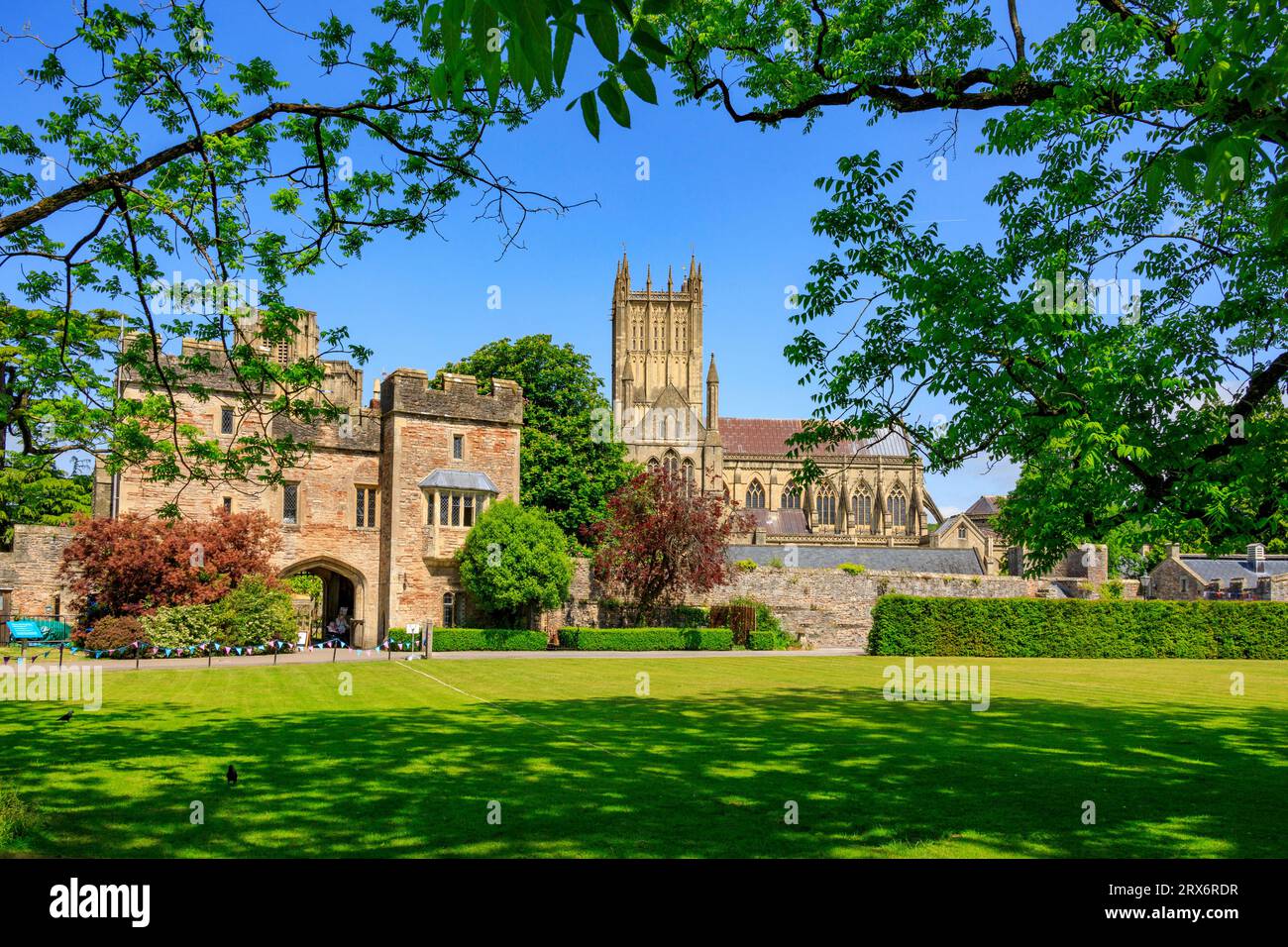 The magnificent cathedral viewed from inside the Bishop's Palace ...