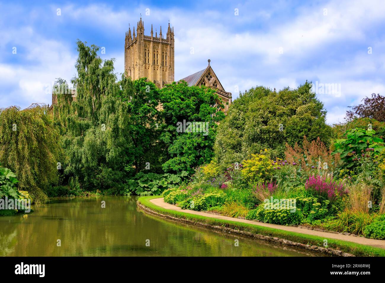 The magnificent cathedral viewed from inside the Bishop's Palace ...