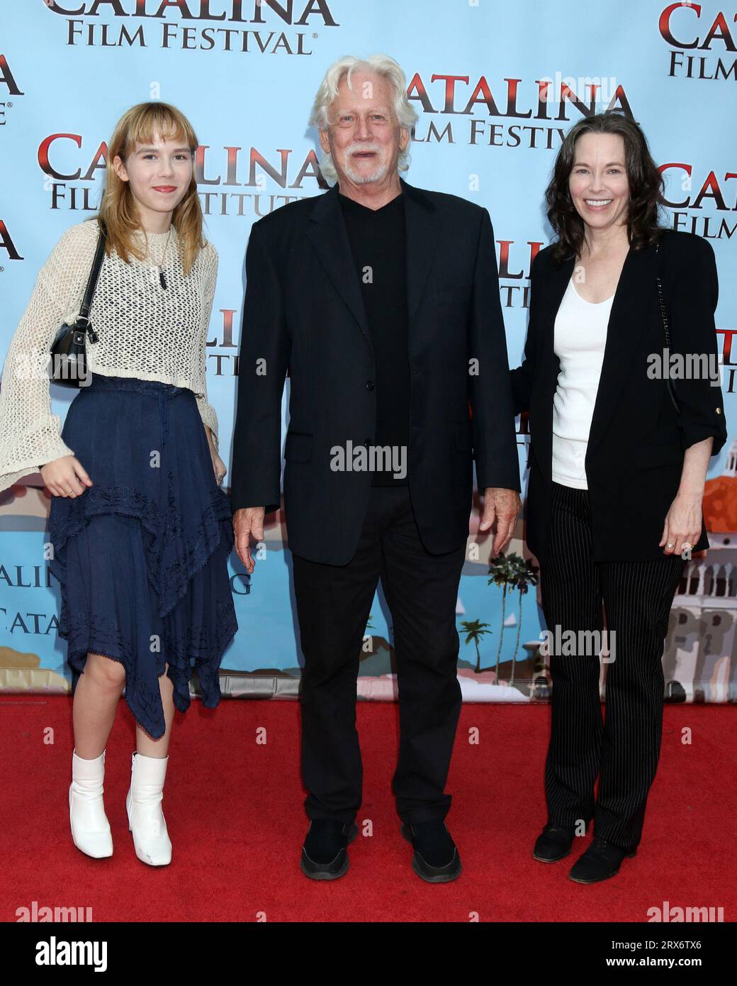 LOS ANGELES - SEP 22: Lucy Davison, Bruce Davison, Michele Davison at the 13th Catalina Film ...