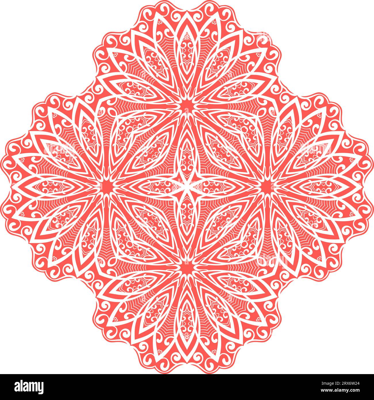 Square ornament Isolated design element Vector illustration Stock ...